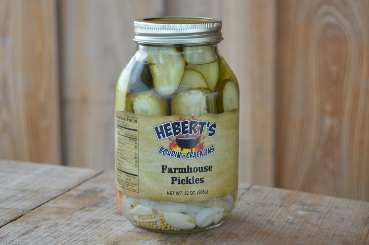 Farmhouse Pickles - 32 oz. – Hebert's Boudin & Cracklins